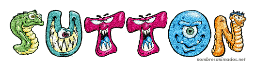 Gifs Animados del Nombre Sutton. Imágenes gifs. Firmas animadas