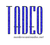 Gifs Animados del Nombre Tadeo. Imágenes gifs. Firmas animadas