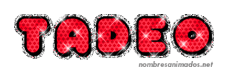 Gifs Animados del Nombre Tadeo. Imágenes gifs. Firmas animadas