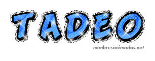 Gifs Animados del Nombre Tadeo. Imágenes gifs. Firmas animadas