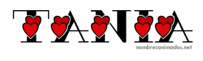 Gifs Animados del Nombre Tania. Imágenes gifs. Firmas animadas