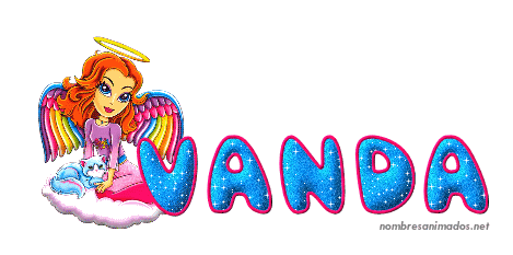 Gifs Animados del Nombre Vanda. Imágenes gifs. Firmas animadas