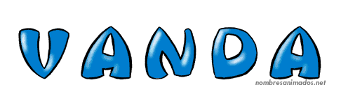 Gifs Animados del Nombre Vanda. Imágenes gifs. Firmas animadas