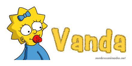 Gifs Animados del Nombre Vanda. Imágenes gifs. Firmas animadas