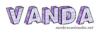 Gifs Animados del Nombre Vanda. Imágenes gifs. Firmas animadas