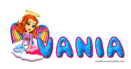 Gifs Animados del Nombre Vania. Imágenes gifs. Firmas animadas