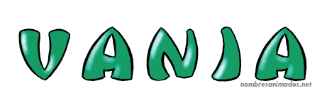 Gifs Animados del Nombre Vania. Imágenes gifs. Firmas animadas