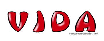 Gifs Animados del Nombre Vida. Imágenes gifs. Firmas animadas