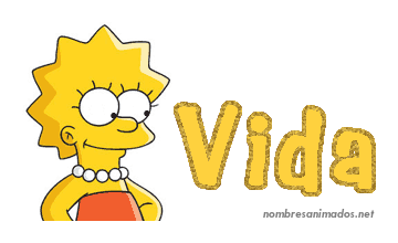 Gifs Animados del Nombre Vida. Imágenes gifs. Firmas animadas