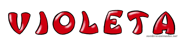 Gifs Animados del Nombre Violeta. Imágenes gifs. Firmas animadas