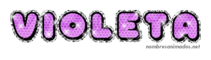 Gifs Animados del Nombre Violeta. Imágenes gifs. Firmas animadas