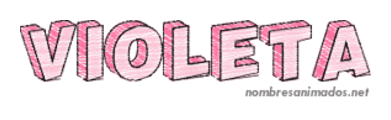 Gifs Animados del Nombre Violeta. Imágenes gifs. Firmas animadas