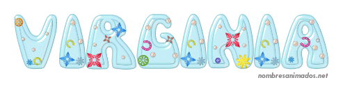 Gifs Animados del Nombre Virginia. Imágenes gifs. Firmas animadas