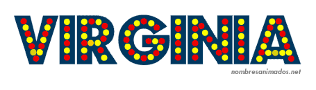 Gifs Animados del Nombre Virginia. Imágenes gifs. Firmas animadas