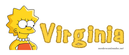 Gifs Animados del Nombre Virginia. Imágenes gifs. Firmas animadas