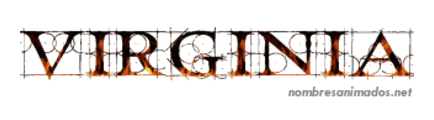 Gifs Animados del Nombre Virginia. Imágenes gifs. Firmas animadas