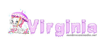 Gifs Animados del Nombre Virginia. Imágenes gifs. Firmas animadas