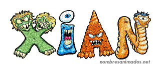 Gifs Animados del Nombre Xian. Imágenes gifs. Firmas animadas