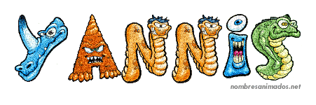 Gifs Animados del Nombre Yannis. Imágenes gifs. Firmas animadas