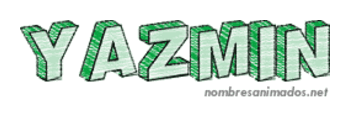 Gifs Animados del Nombre Yazmin. Imágenes gifs. Firmas animadas