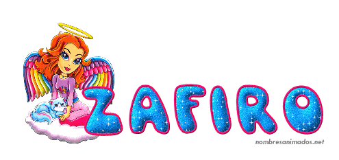 Gifs Animados del Nombre Zafiro. Imágenes gifs. Firmas animadas