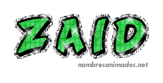 Gifs Animados del Nombre Zaid. Imágenes gifs. Firmas animadas