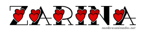 Gifs Animados del Nombre Zarina. Imágenes gifs. Firmas animadas